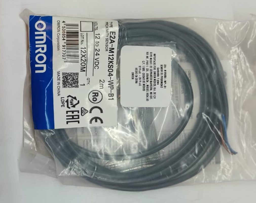 Sensor E2A-M12KS04-WP-B1 2M OMRON - Sigme México