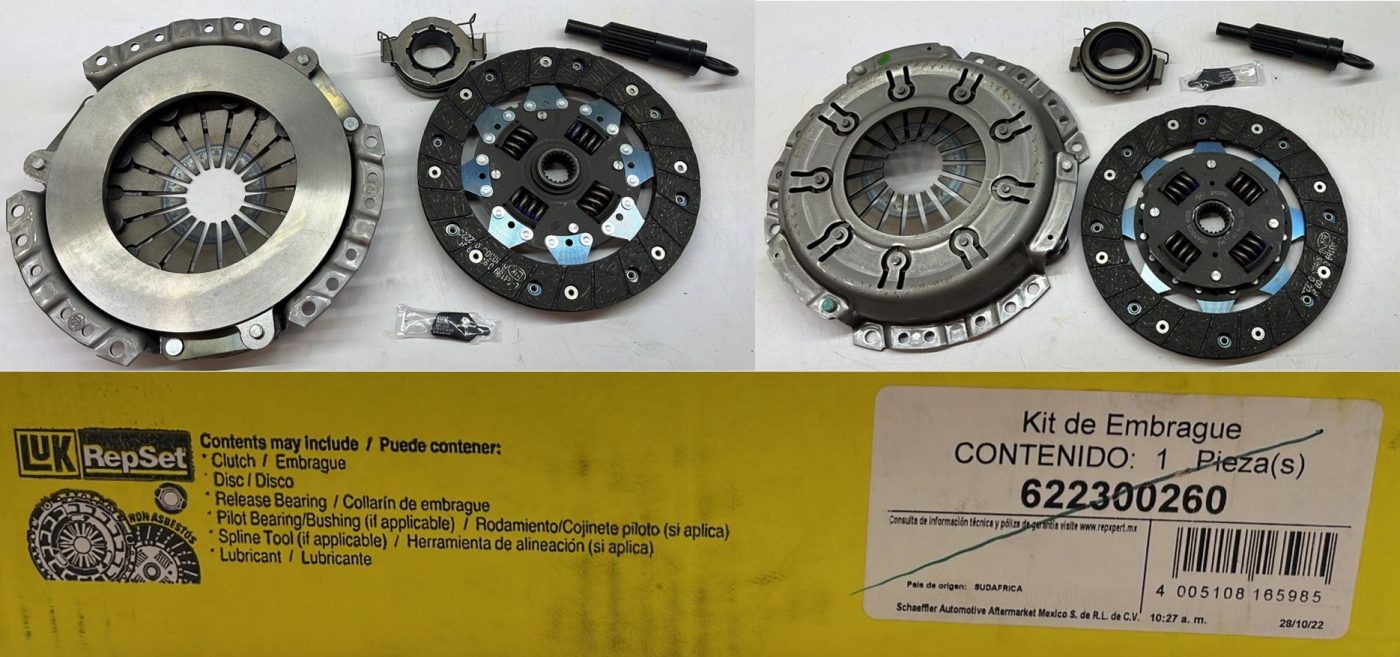 CLUTCH LUK 622300260 TOYOTA CELICA 4L 1.6 LTS 1991-2004 COROLLA 4L 1.8 ...